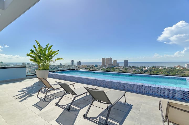® La~diana’s~view @Farallonsd +Pool+gym+downtown - Santo Domingo