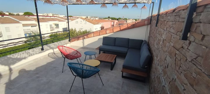 As22351-p3 2ème Avec Double Terrasse Centre Ville - Aigues-Mortes