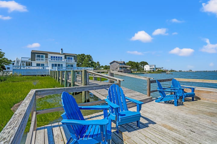 Dragonfly Point | Luxury Waterfront Pier + Views - Chincoteague, VA