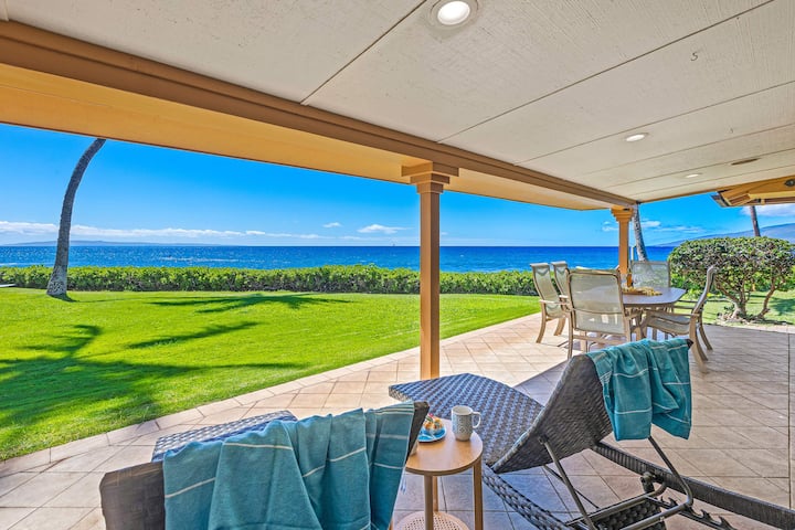 Oceanfront Puamana Retreat | 4br | Steps To Beach - Maui, HI