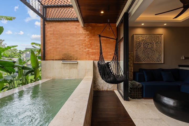 1br Tropical Villa W/ Hammock, Paddy View, & Pool - Canggu
