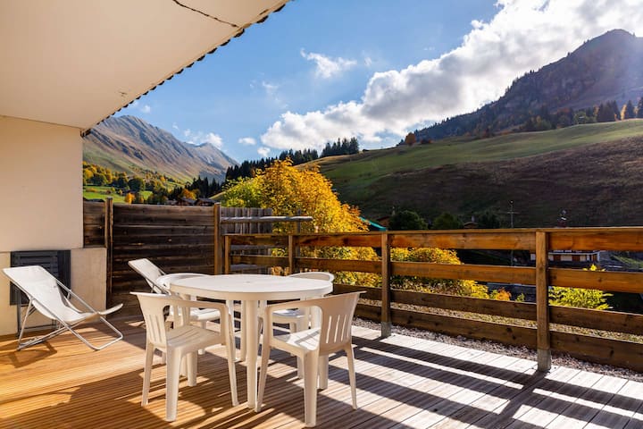 Perralpes 10 Cda : Très Belle Terrasse Face Aux Pi - Lac des Confins