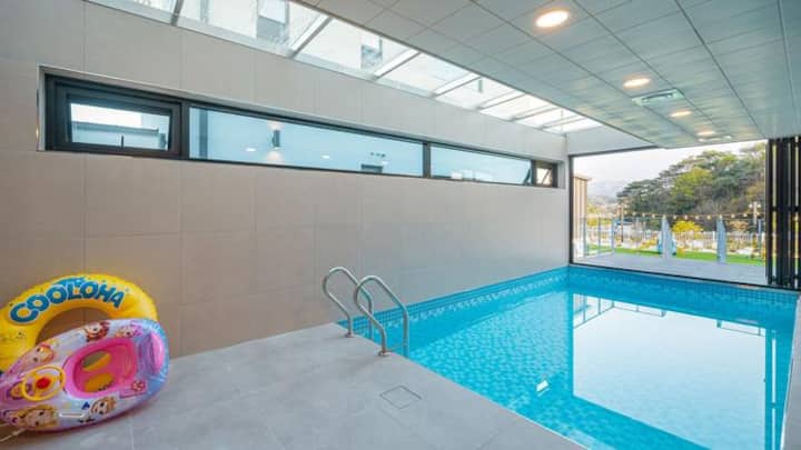 신축키즈독채온수수영장 객실, 블루동 - Gyeongju-si