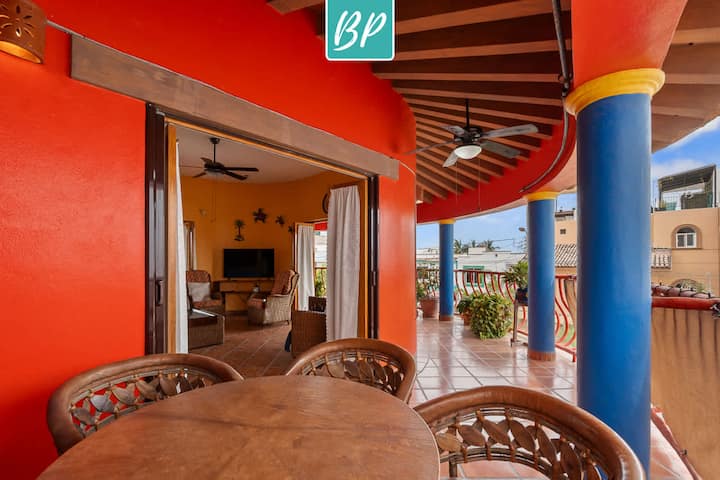 Golden Zone 2/2 W Pool & Patio (5 Blocks To Beach) - Bucerías