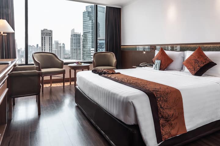 Double Bedroom City View/bathtub Nearby M-district - Bangkok