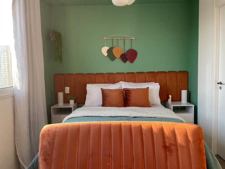 M095 - Loft Delicioso Estilo Boho No Brás - Liberdade