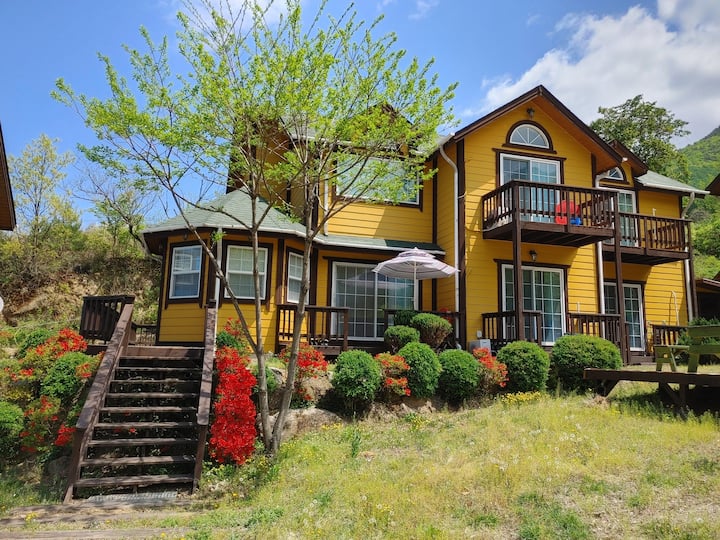 소백산과 단양이 주는 사계절의 오감만족 행복감을 느낄 수 있는 숙소 은행 1호(온돌1층) - 석적읍