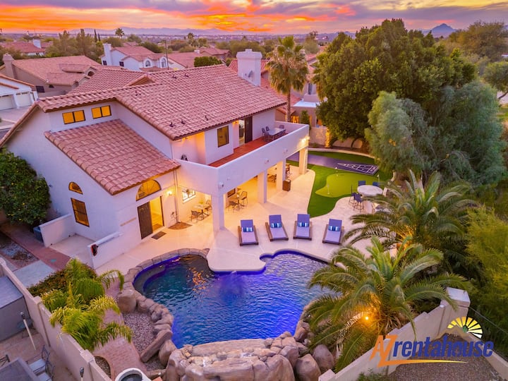 Golfcourse Villa+shufflebrd+htdpool+waterfeature - Arizona