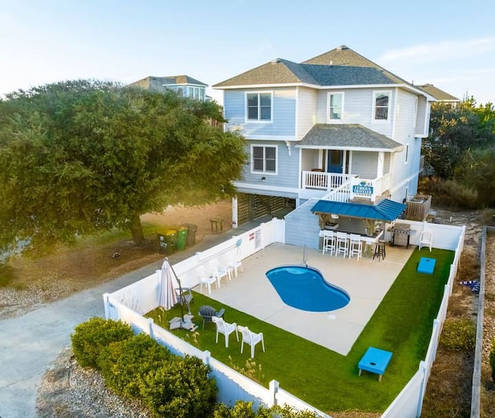 Beautiful Getaway, 1 Min To Ocean W/ Pool, Hot Tub - North Carolina