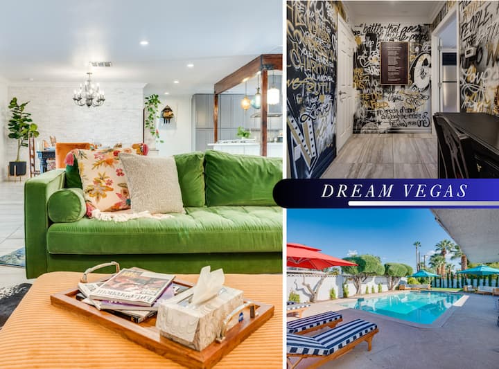 Iconic Vegas Villa - Dream Lv: Heated Pool Sauna - Las Vegas, NV