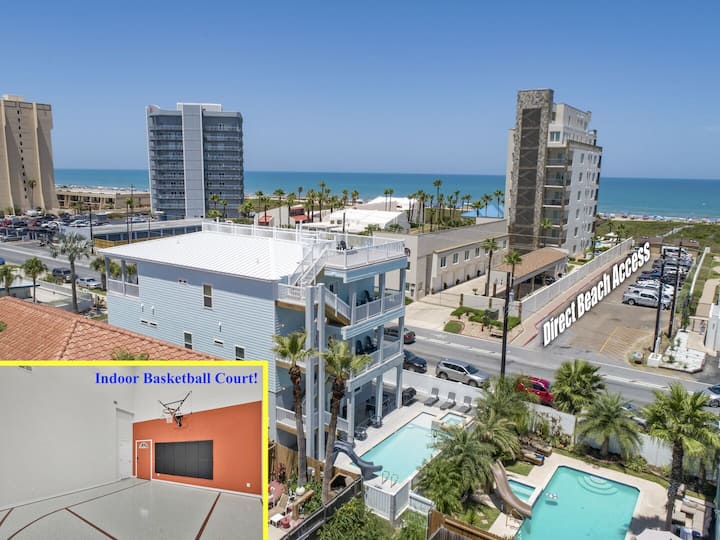 New Build/360 View/bball Court/heated Pool/hottub - South Padre Island