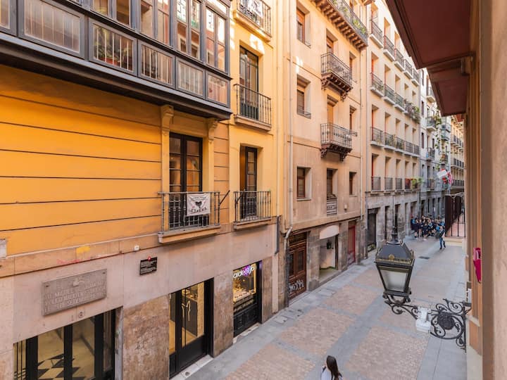 Ronda Street In The Heart Of Old Town - Bilbao