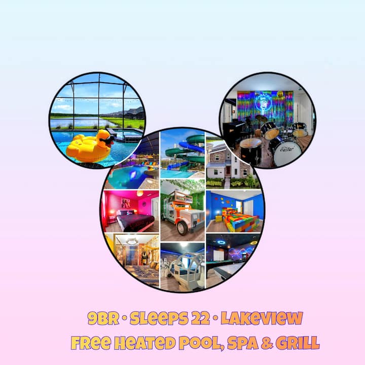 Luxury Themed Villa 9 Br | Close To Disney - Kissimmee, FL