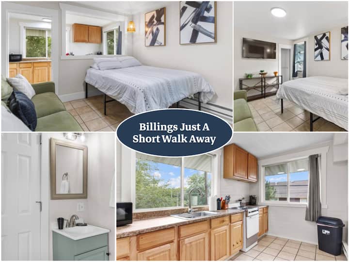 Cozy Studio | Prime Location | Fast Wifi & Parking - Billings, MT