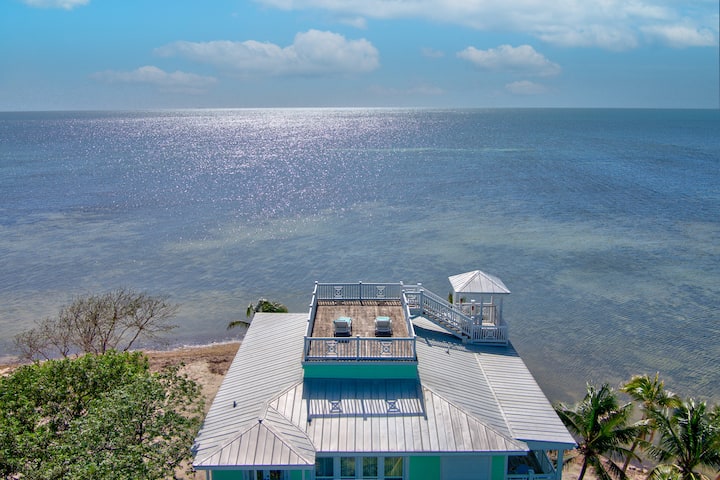 300’ Private Beach, Pool & Rooftop W/ Panoramic Ocean Views - Big Pine Key, FL