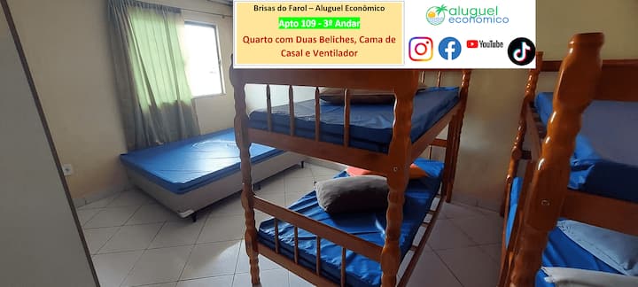 Arraial Apto 109 Brisas Do Farol Aluguel Economico - Arraial do Cabo