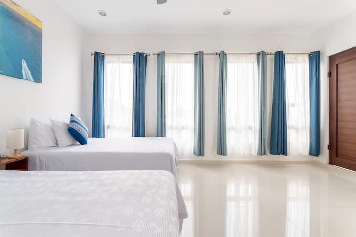 Wow! Gated House/wifi/5 Rooms/12 Pax/pool Private - Cancún