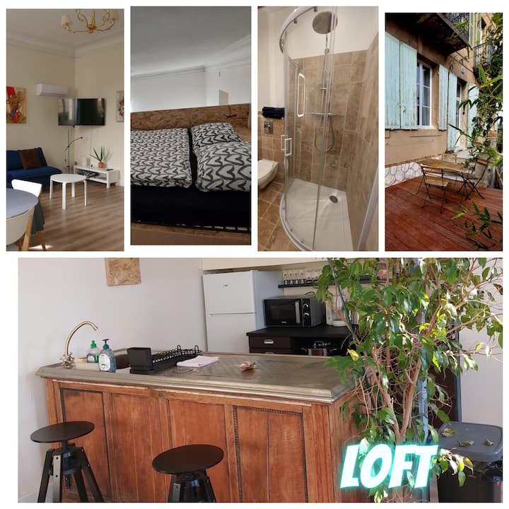 Magnifique Loft Pour 4 Avec 3 Lits Parking Clos - Meyreuil