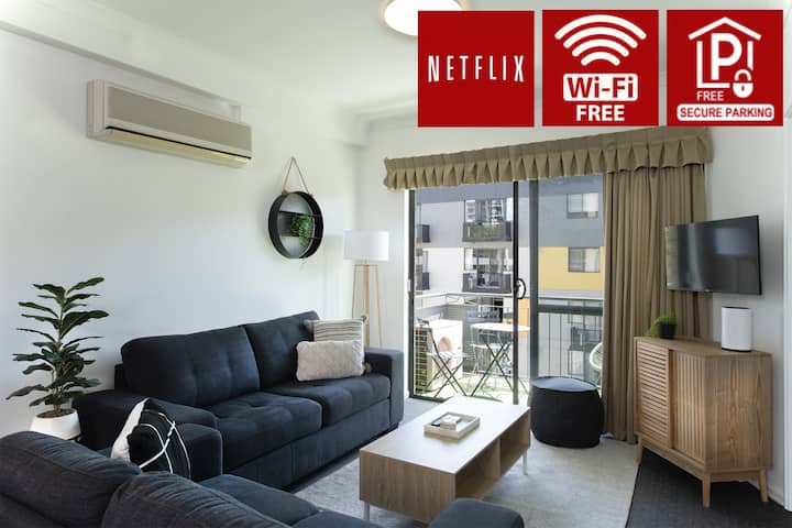 Spacious 2 Bedroom Pool & Gym Perthcbd,optus,waca - Nedlands