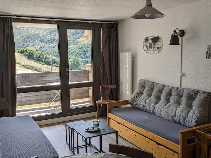 Confortable Appartement 4 Pers Avec Balcon Sud - Les Menuires