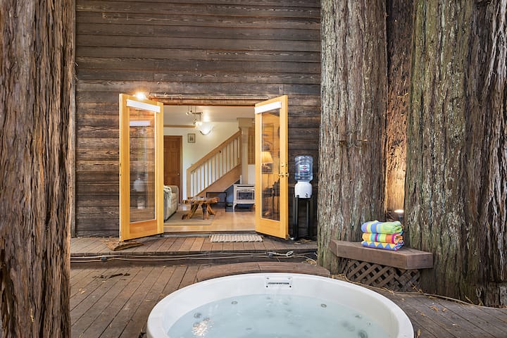 Willowhaven~beautifully Crafted Redwood Home, Spa - Monte Rio, CA
