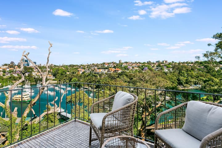 Mosman Bay - Mos17 - Mosman Street - Bright 1br With Balcony Sparkling Mosman Bay Views Near Ferry Cafes - Sydney