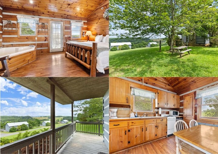 Hillside Hideout Log Cabin For 2! Cabin 10 - Fancy Gap, VA