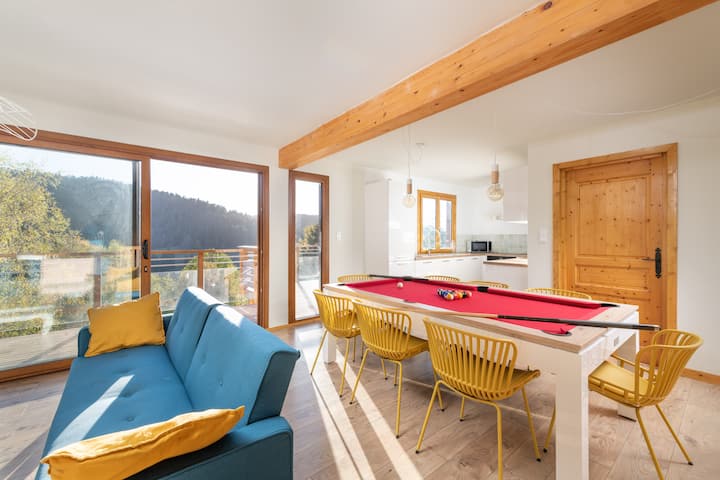 Le Cerf, Chalet Cocooning Avec Piscine Et Billard - Orbey