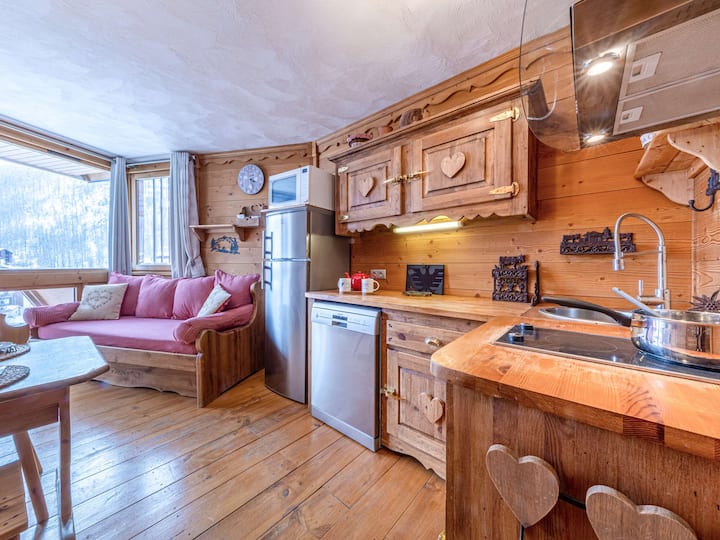 Studio Val-d'isère, 1 Pièce, 4 Pers. - Val-d'Isère