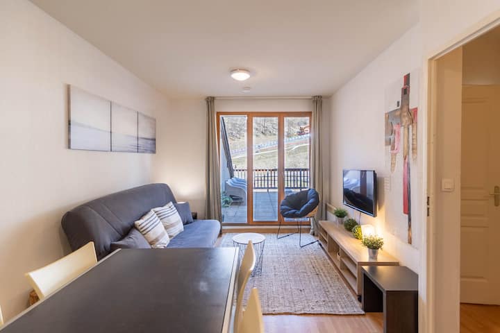 Appartement Chaleureux Avec Terrasse Vue Pistes - Les Orres