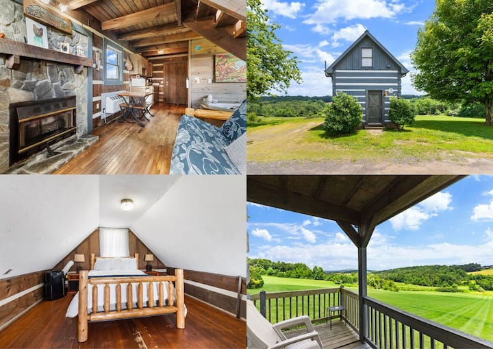 Rustic Pet Friendly W/ Views & Fire Pit! Cabin 1 - Hillsville, VA