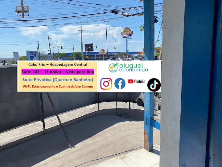 Hospedagem Central - SuÃte 102 - Cabo Frio