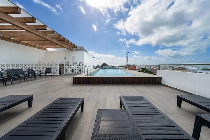 Modern 1 Br Condo W/ Ocean View Infinity Pool - Isla Mujeres
