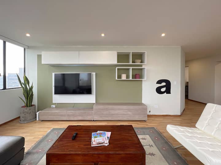 Geko | Sky Flat _2br W/city View In Miraflores - Lima