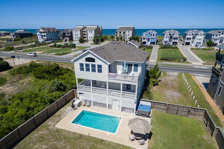 Dare To Relax: Semi-oceanfront, Saltwater Pool - Nags Head, NC