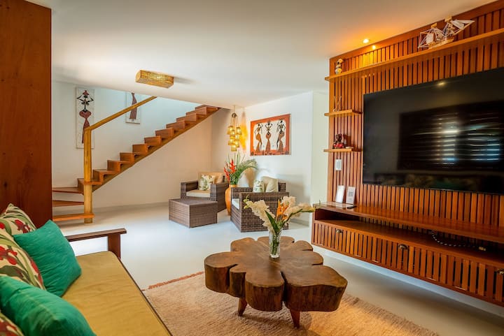 Casa De 6 Suítes Com Piscina E Sauna Privativa! - Trancoso