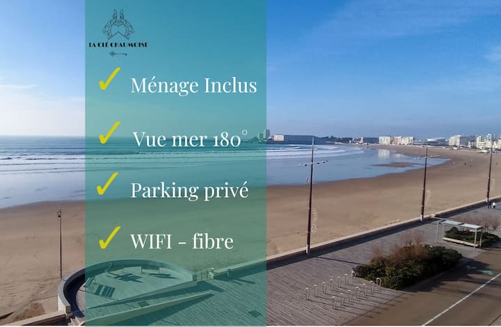Front De Mer- 4* : Parking Privé, Wifi & Ménage - Les Sables-d'Olonne