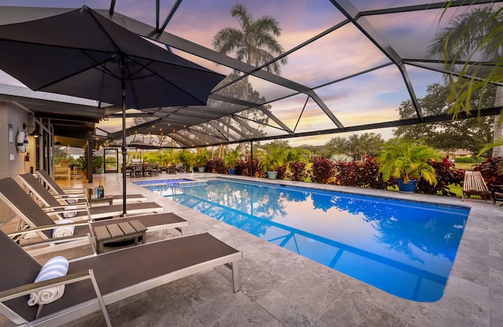 Boho Chic Estate-40ft Pool/spa-coolest House In Na - Naples