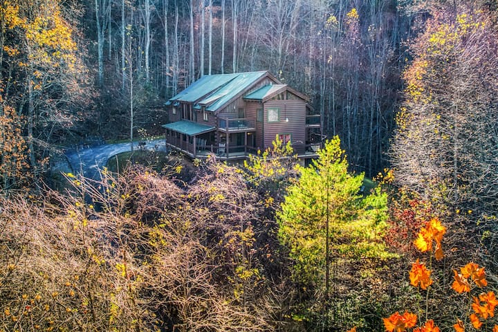 Pet-friendly Smoky Mtn Cabin W/ Theater & Hot Tub - Townsend, TN