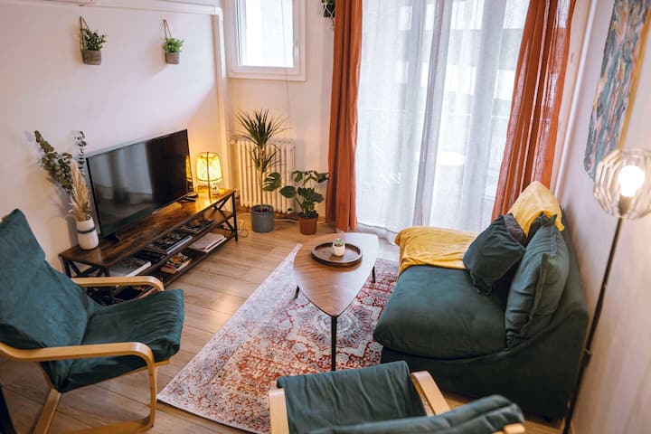 Confortable T3 Artbnb Matabiau Garage Super Wi-fi - Toulouse
