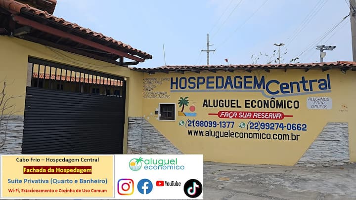 Hospedagem Central - Suíte 01 - Cabo Frio