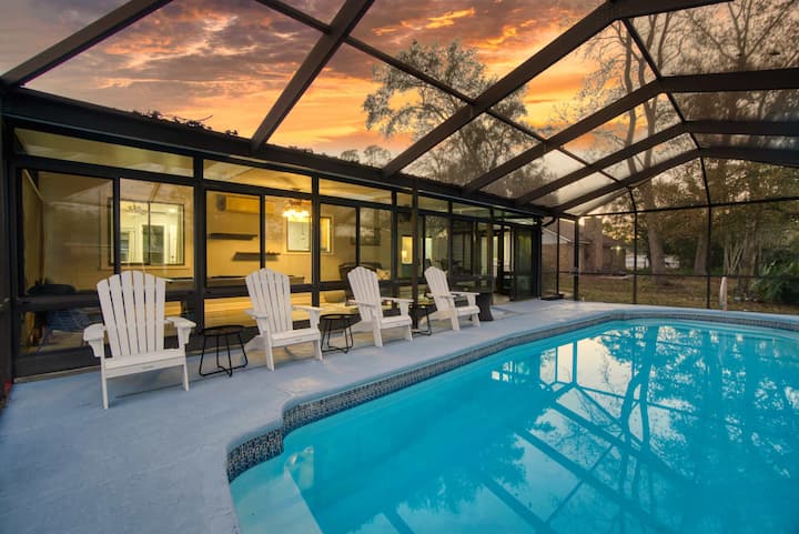 ~Dapper Duck_sleeps 12_heated Pool & Billiards~ - 오렌지 파크