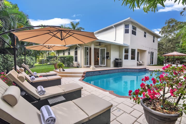 Ama  House-heated Pool&yoga Studio-8 Min To Beach - Boca Raton, FL