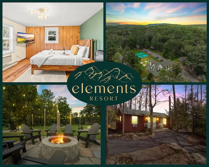 Cozy & Chic Pocono Cabin | Firepits | Pickleball - Monroe Lake, East Stroudsburg