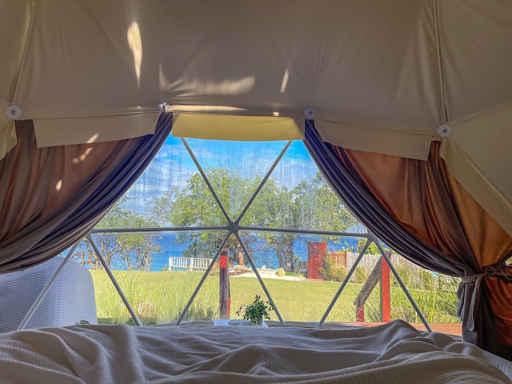 Air Conditioned Ocean Front Dome | Rooster - Aguadilla