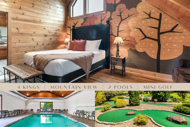 Indoor, Outdoor Pool| Mini Golf| Seasons Murals - Pigeon Forge, TN