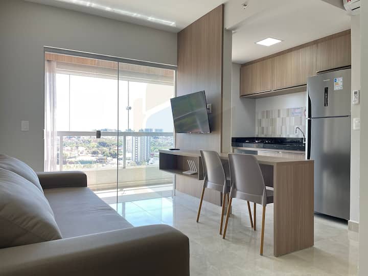 Apto 1 Quarto Com Cozinha E 4 Piscinas Termais - Caldas Novas