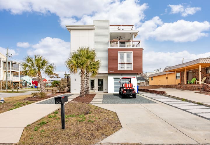 Free Golf Cart | 3-min To Beach | 4 King Beds - Carolina Beach, NC