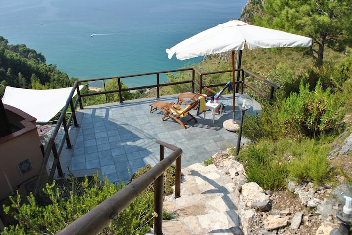Romantic Cove Sea View Villa 7 Km Far From Sperlon - Gaeta