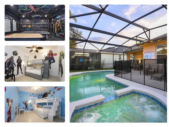 139 M² Huis ∙ 5 Slaapkamers ∙ 12 Gasten - Haines City, FL